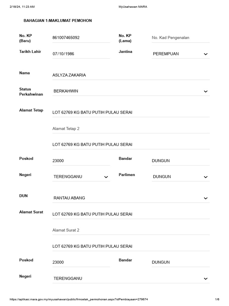 MyUsahawan MARA | PDF