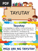 TAYUTAY - Mga Iba't Ibang Uri at Halimbawa | PDF