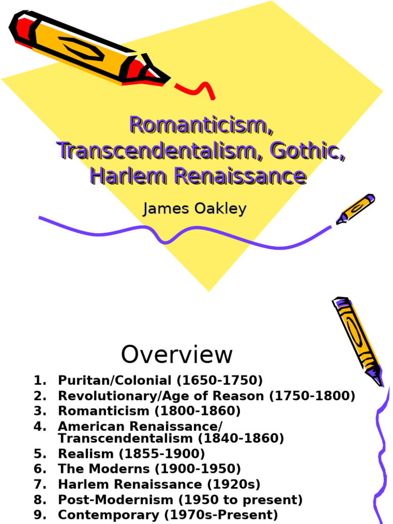 American-Literature-Movements | PDF | Romanticism | Transcendentalism