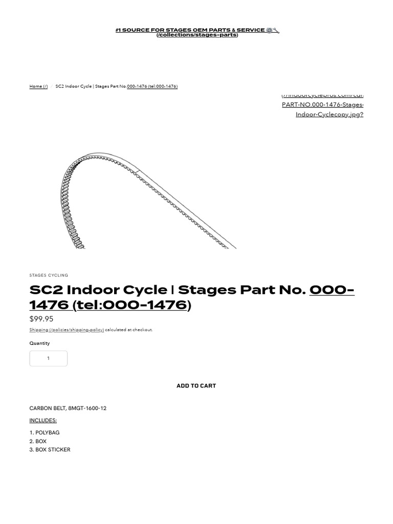 SC2 Indoor Cycle | Stages Part No. 000-1476 – Indoor Cycle Pros | PDF | Human Powered Transport