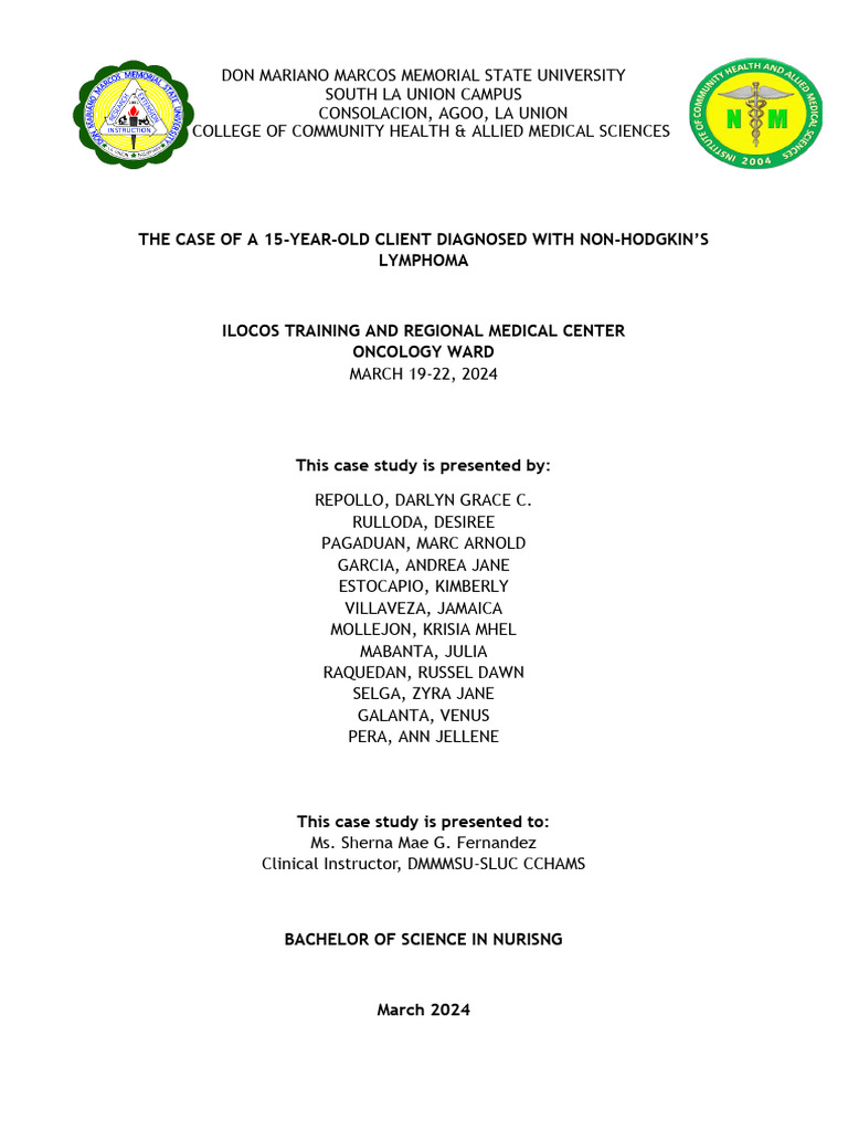 Non Hodgkins Lymphoma PINAKA FINAL | PDF | Lymphoma | Lymphatic System
