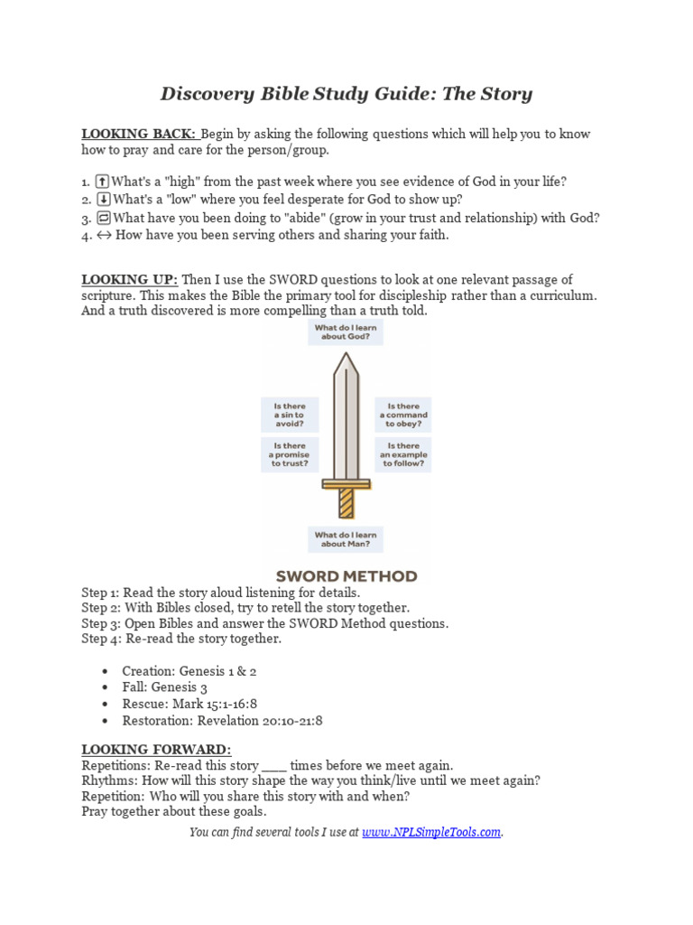 DBS Story - Simple Tools | PDF
