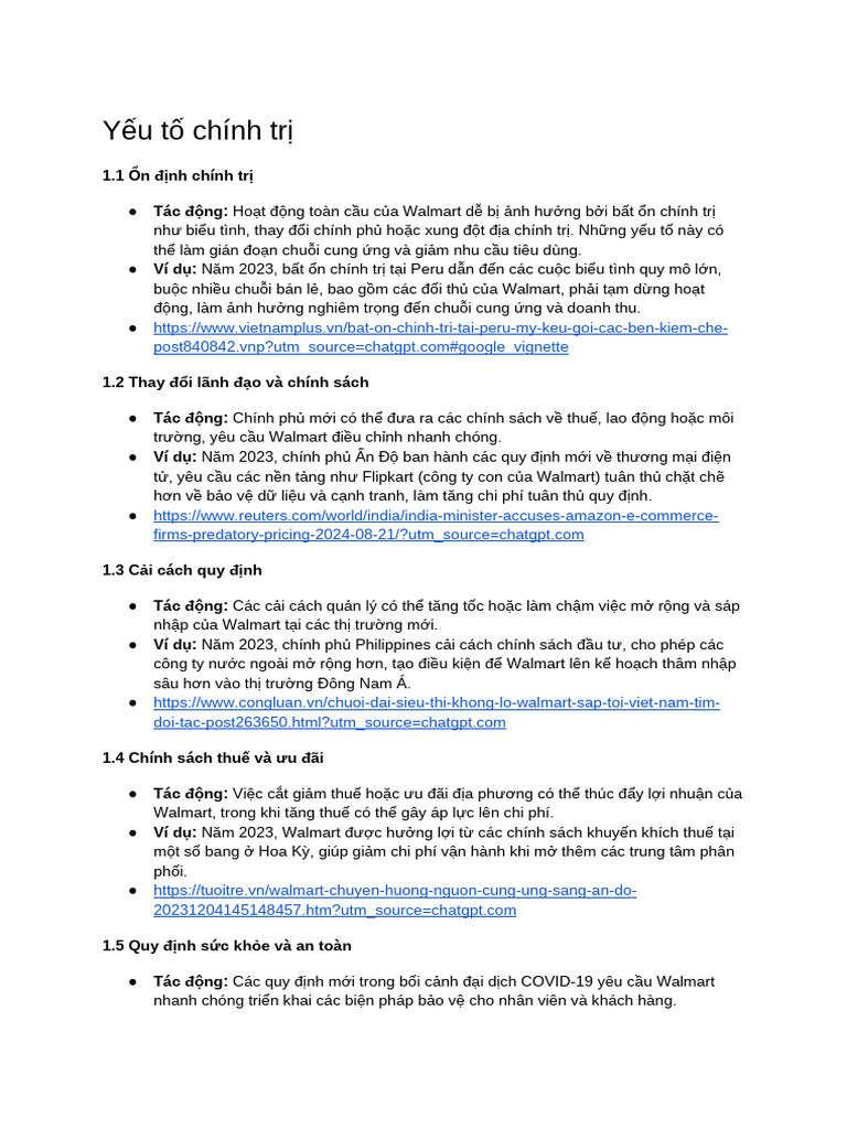 PT Walmart Theo PESTEL | PDF