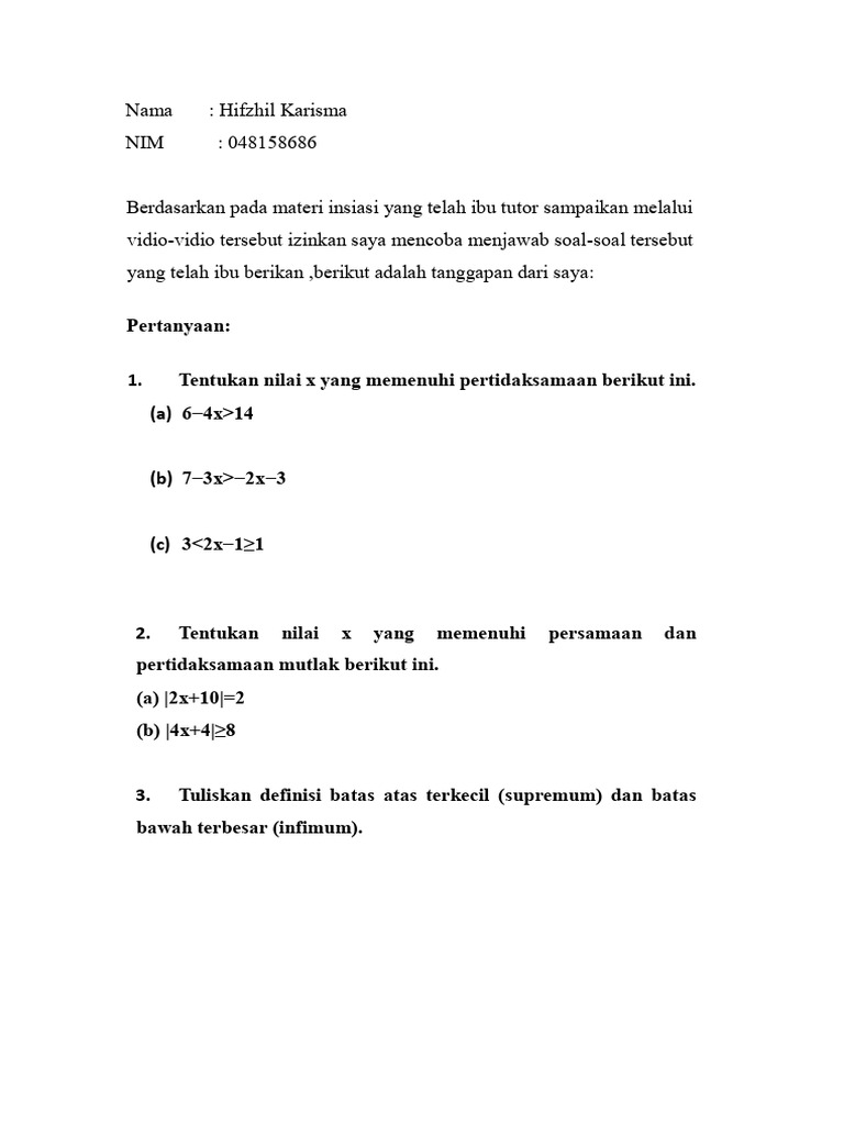 DISKUSI SESI 4 MTK Hifzhil Karisma | PDF