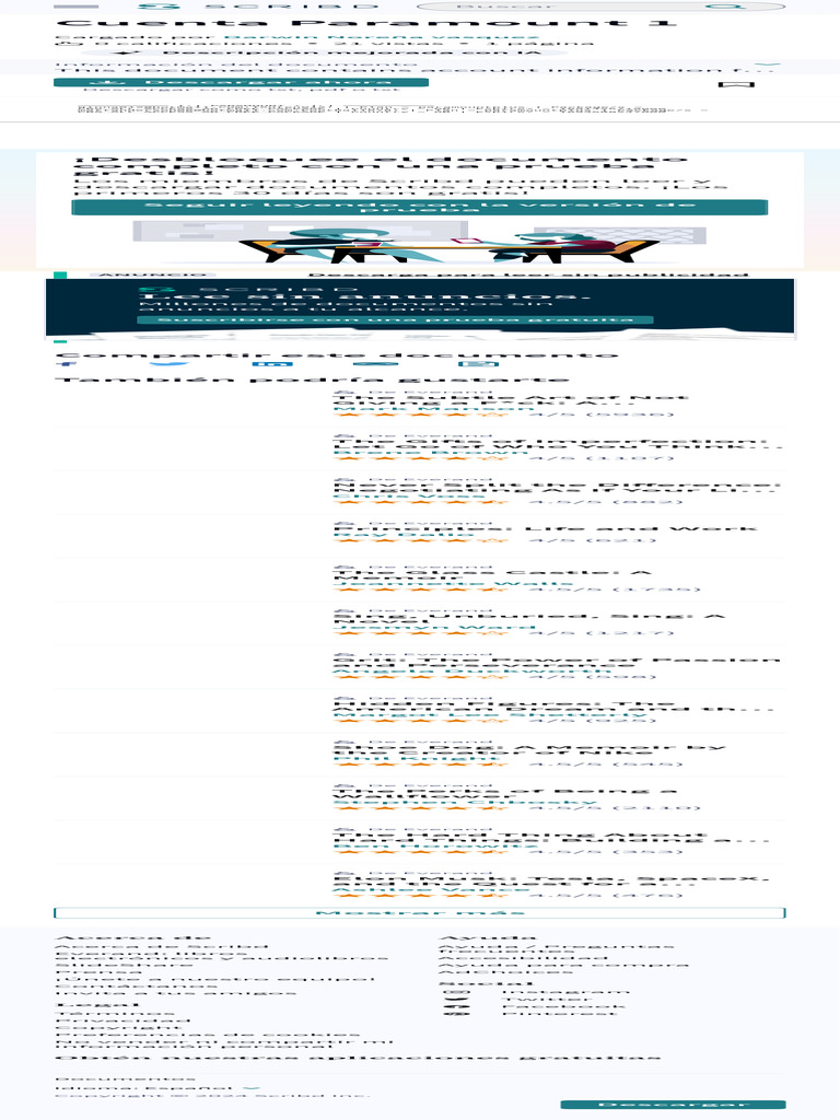 Cuenta Paramount 1 PDF | PDF