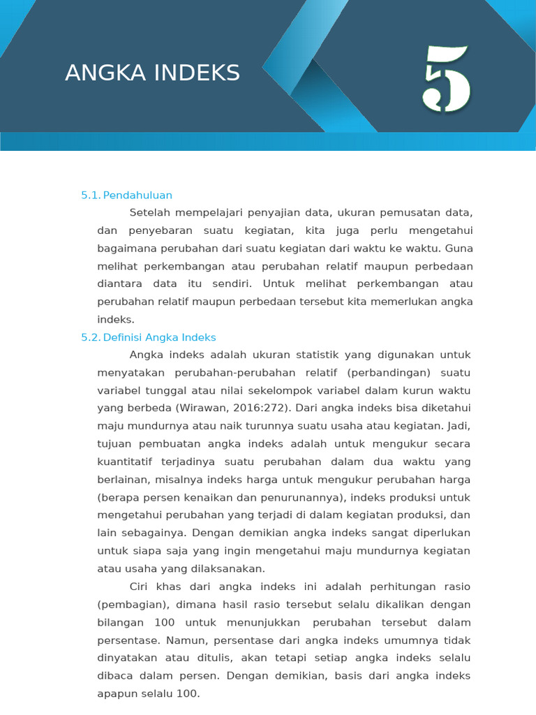 BAB 5 - Angka Indeks Temp | PDF