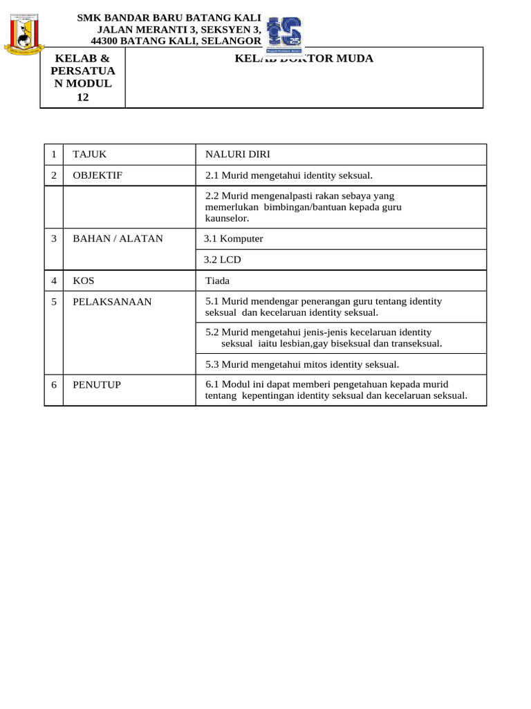 Modul 12 - Kelab Doktor Muda 2023 | PDF