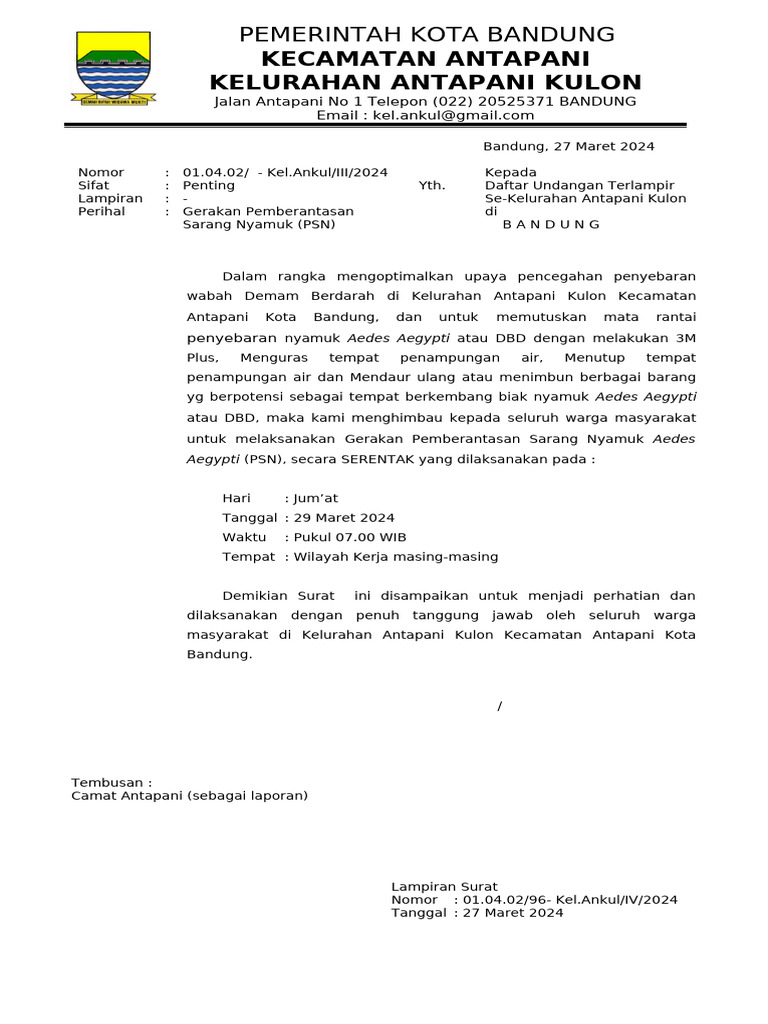 Surat Edaran DBD | PDF