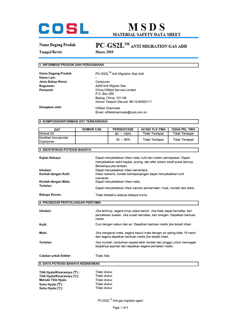 1061315558-MSDS PC-GS2L-2 | PDF