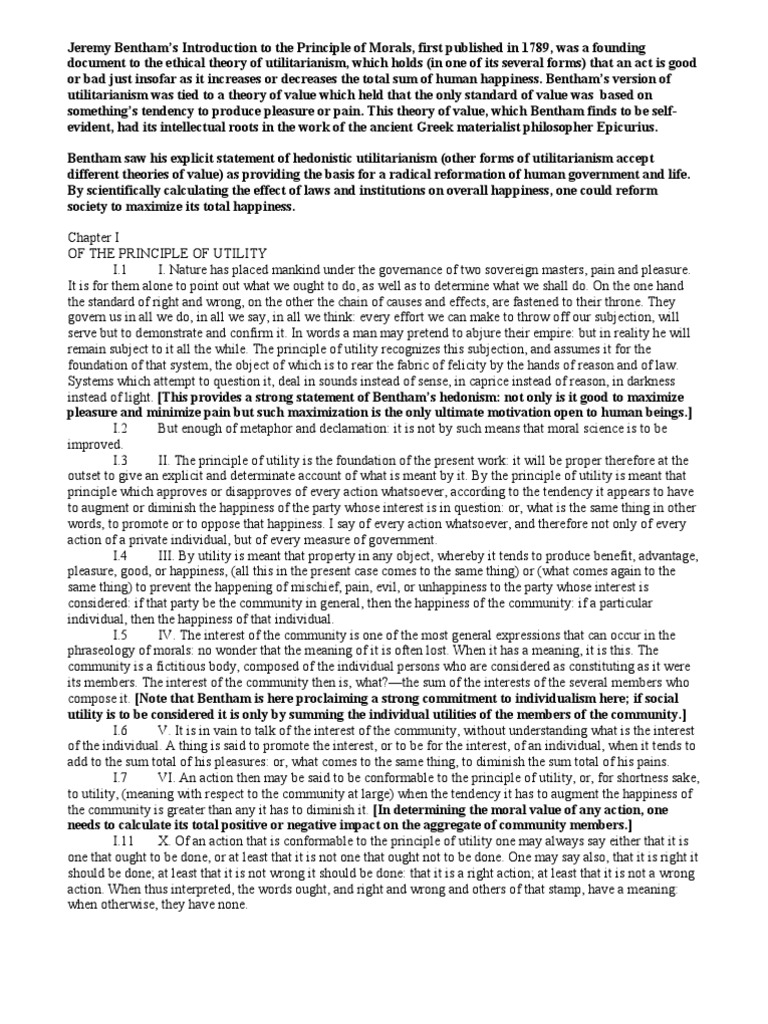 Hedonism 1 | PDF | Utilitarianism | Hedonism