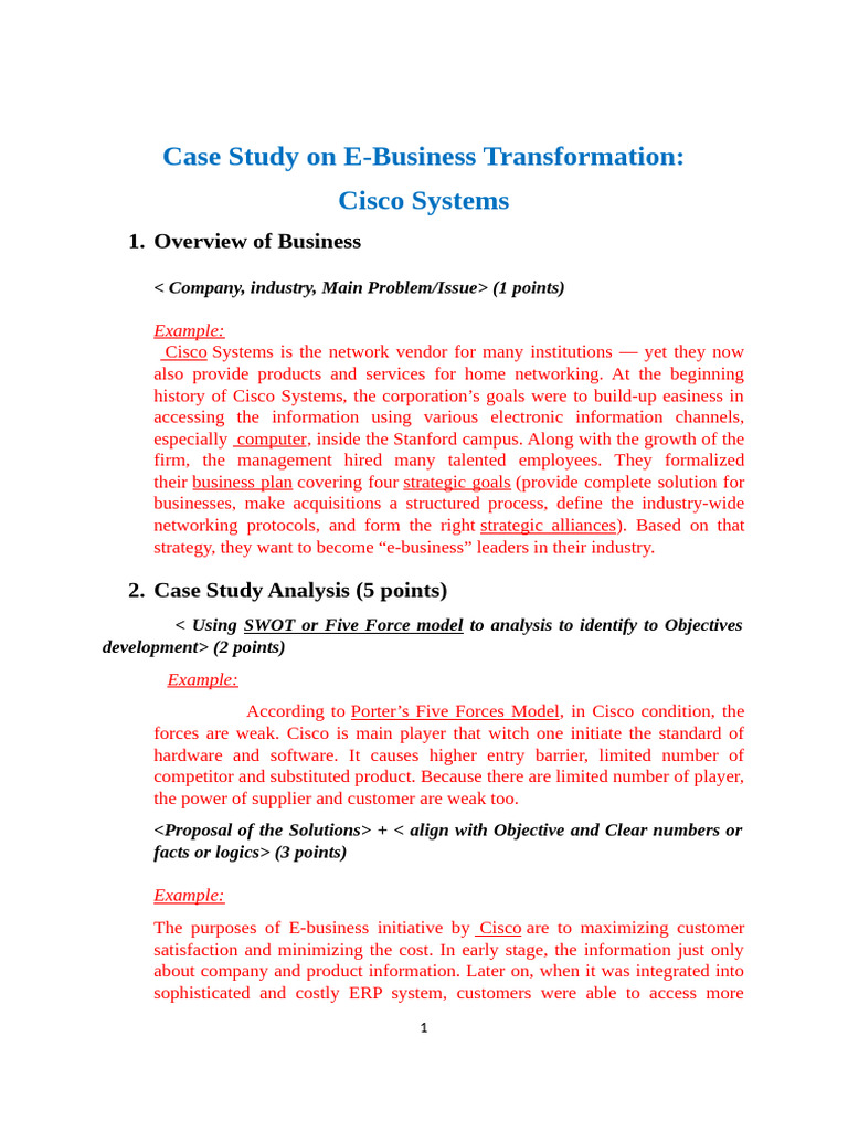 ID - NAME - CASE STUDY Example | PDF | Electronic Business | Business