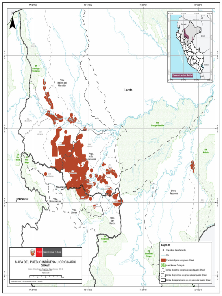 Mapa del Pueblo Shawi | PDF