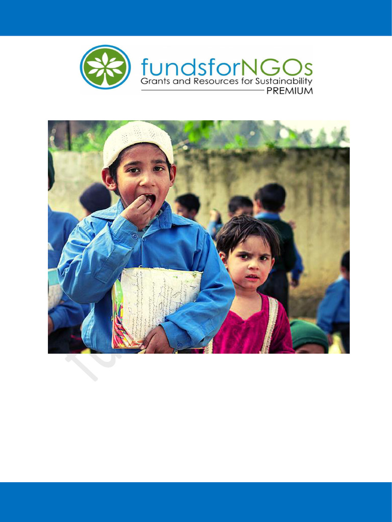 Project Proposal On Health and Nutrition Project For School Children ...