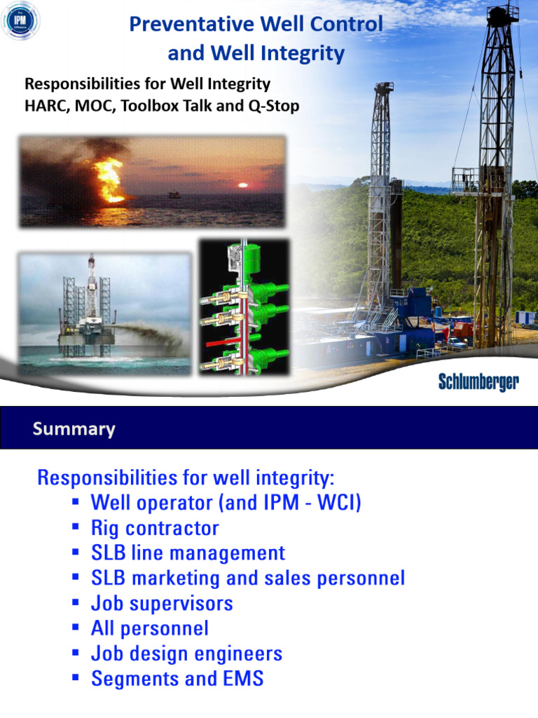 17D1. Responsibilities on Well Integrity | PDF | Casing (Borehole) | Leak