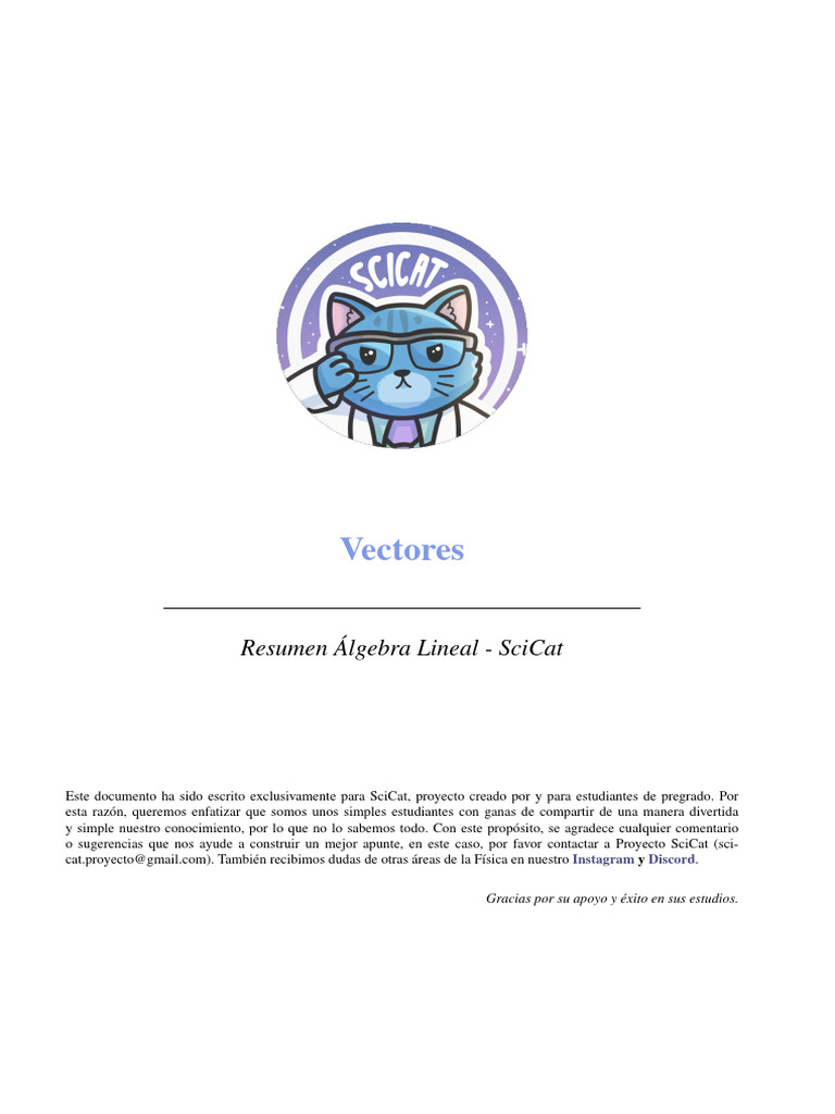 Operaciones Vectoriales en R2 y R3 | PDF | Vector Euclidiano | Escalar ...