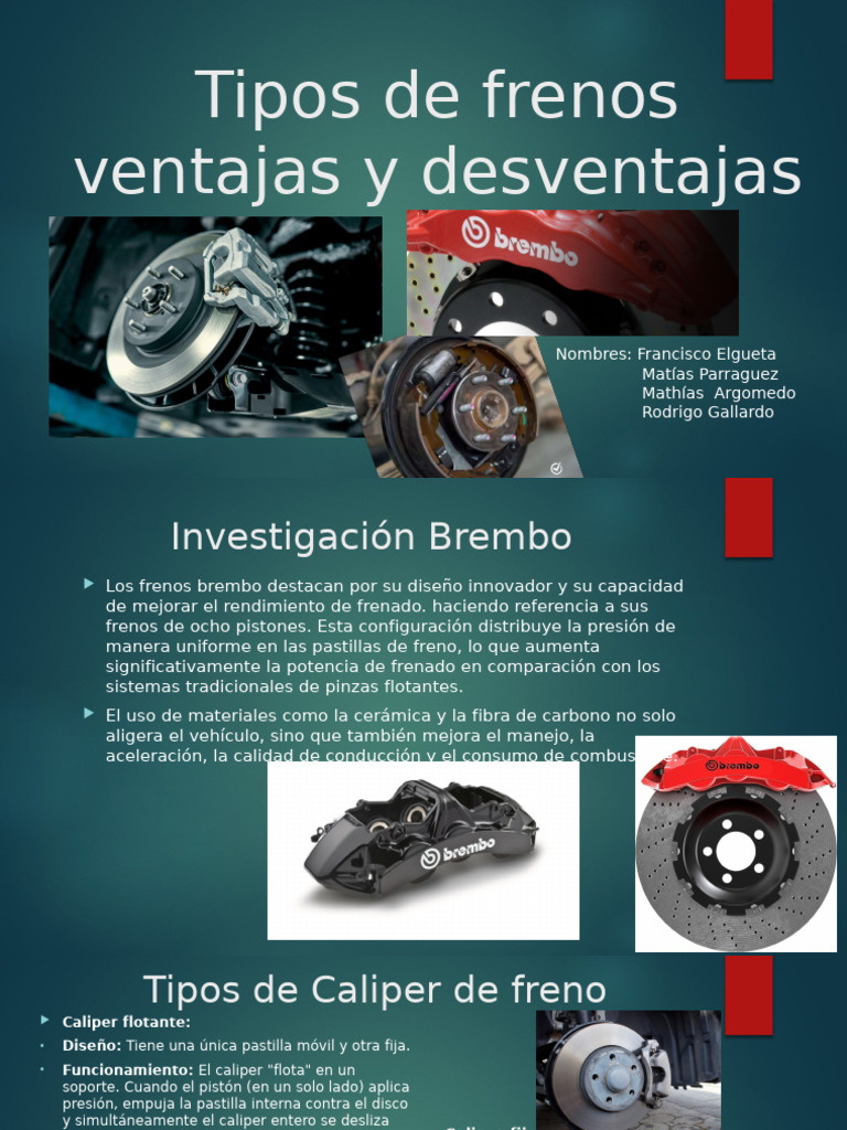 Tipos de Frenos Terminado | PDF | Material compuesto