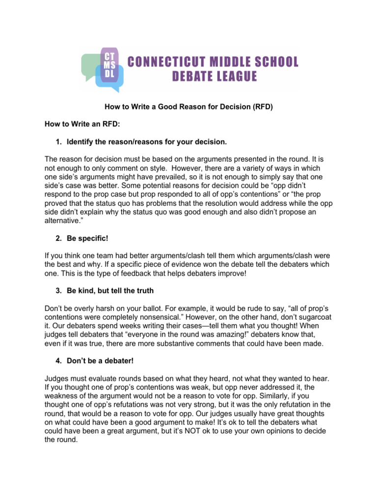 Writing Effective Reasons for Decision | PDF | Reason | Argument
