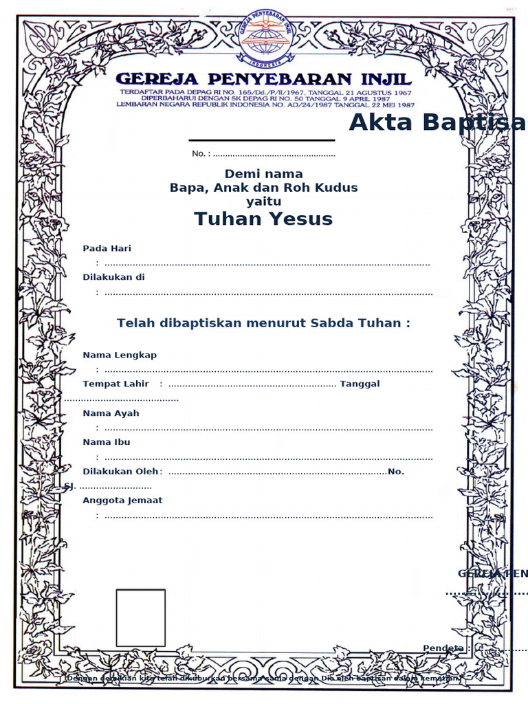 Akta Nikah Edit3 | PDF