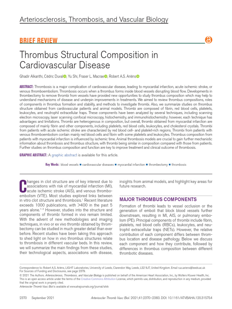Alkarithi (Pakai) | PDF | Thrombus | Coagulation