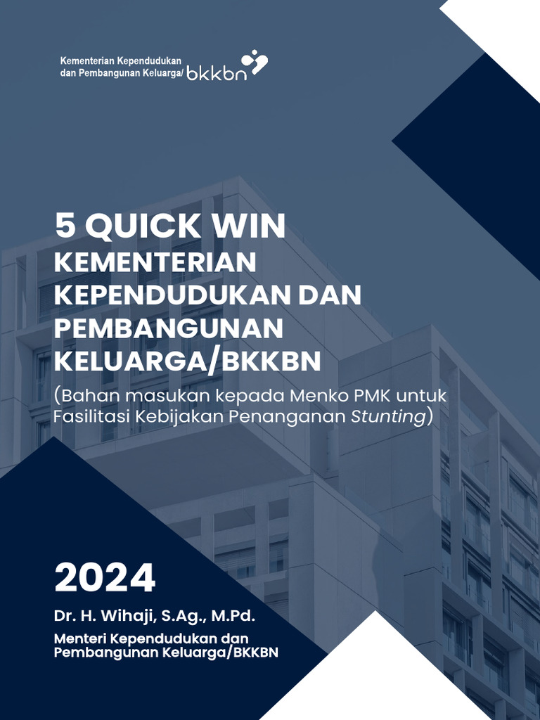 5 Quick Win BKKBN 2024 untuk Stunting | PDF