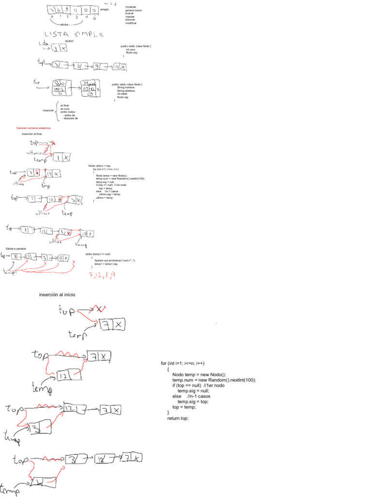 Listas | PDF | Algoritmos y Estructuras de Datos | Programación de computadoras