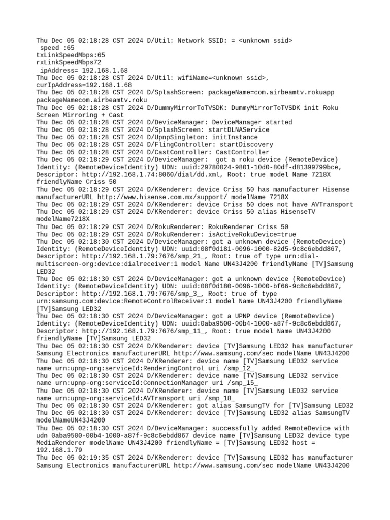 ourlog_4667 | PDF | Communications Protocols