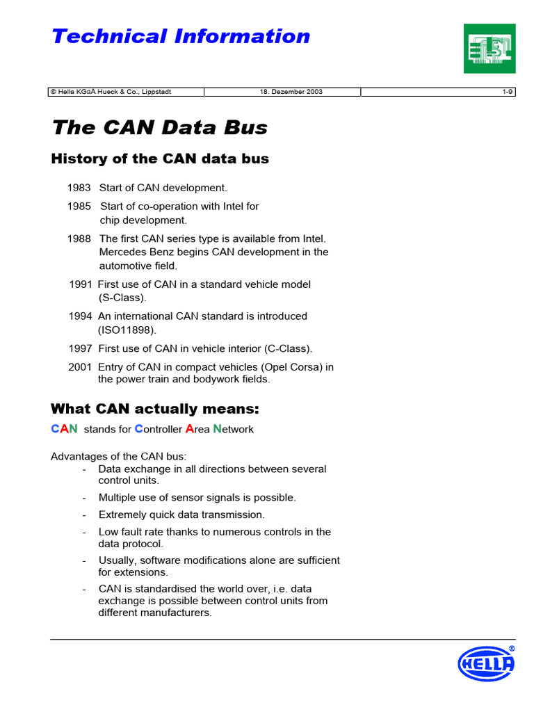 the-can-data-bus | PDF | Telecommunications | Computer Science