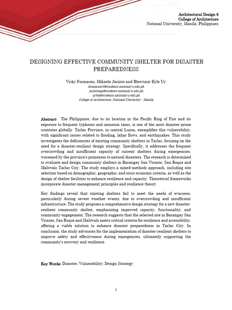 Journal Format | PDF | Natural Disasters | Emergency Management