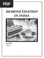 Demonetization Project Class12 Economics | PDF