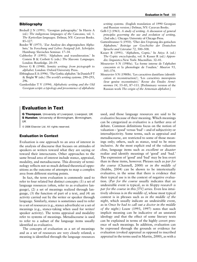 Evaluation in Text and Context | PDF | Evaluation | Function (Mathematics)