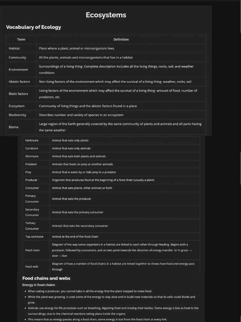 Ecosystems (Biology) | PDF