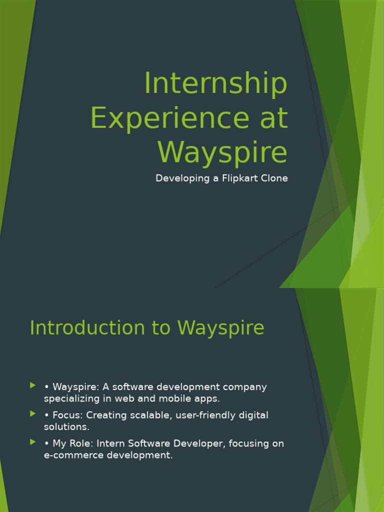 Flipkart Clone Internship at Wayspire | PDF | Computing | Systems Architecture