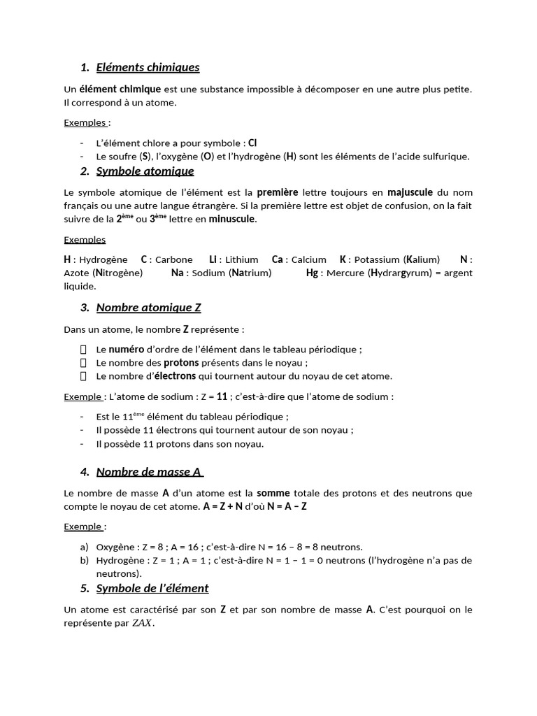 Éléments chimiques et nuclides expliqués | PDF | Éléments chimiques ...