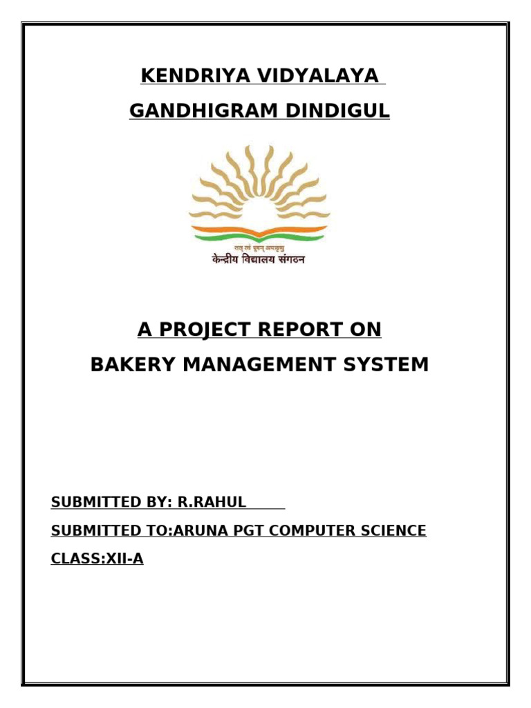 Rahul CS Project | PDF