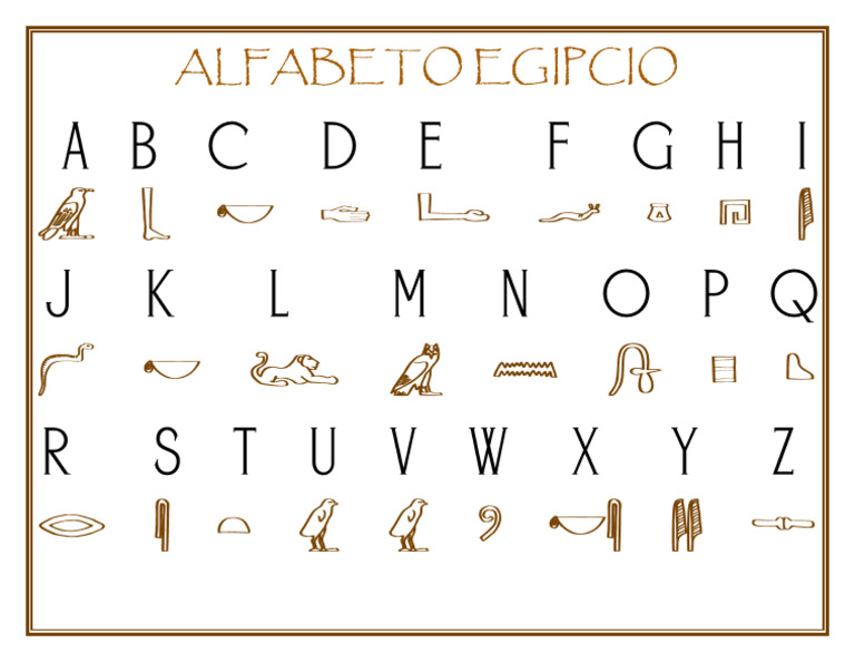 ALFABETO EGIPCIO | PDF