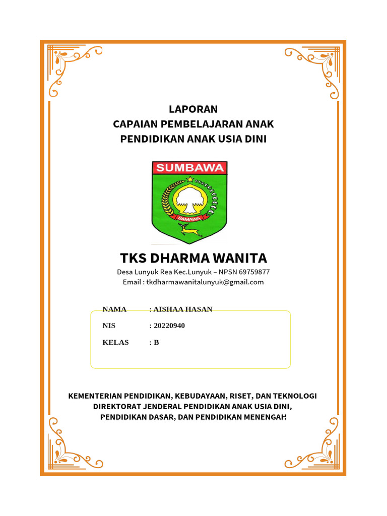 Cover Rapor TKDW | PDF