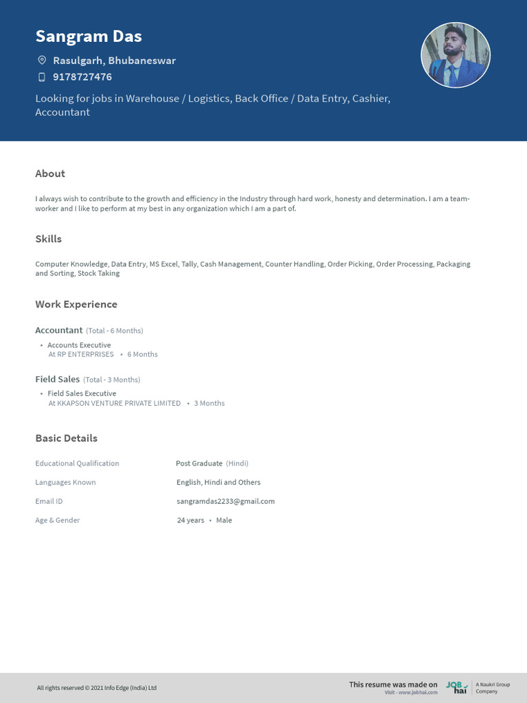 Sangram Das_CV | PDF