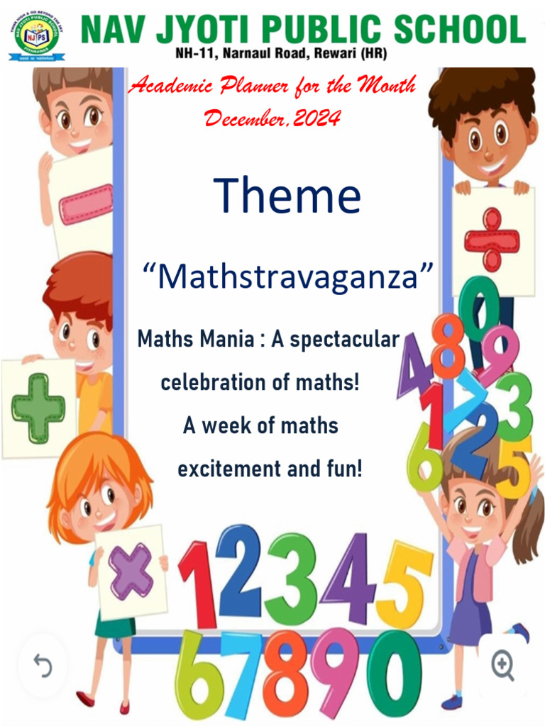 KG Star Monthly Planner December 2024 | PDF | Mathematics