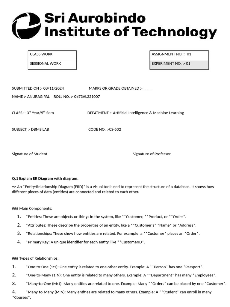 dbmslab | PDF | Relational Database | Databases dbmslab | PDF | Relational Database | Databases
