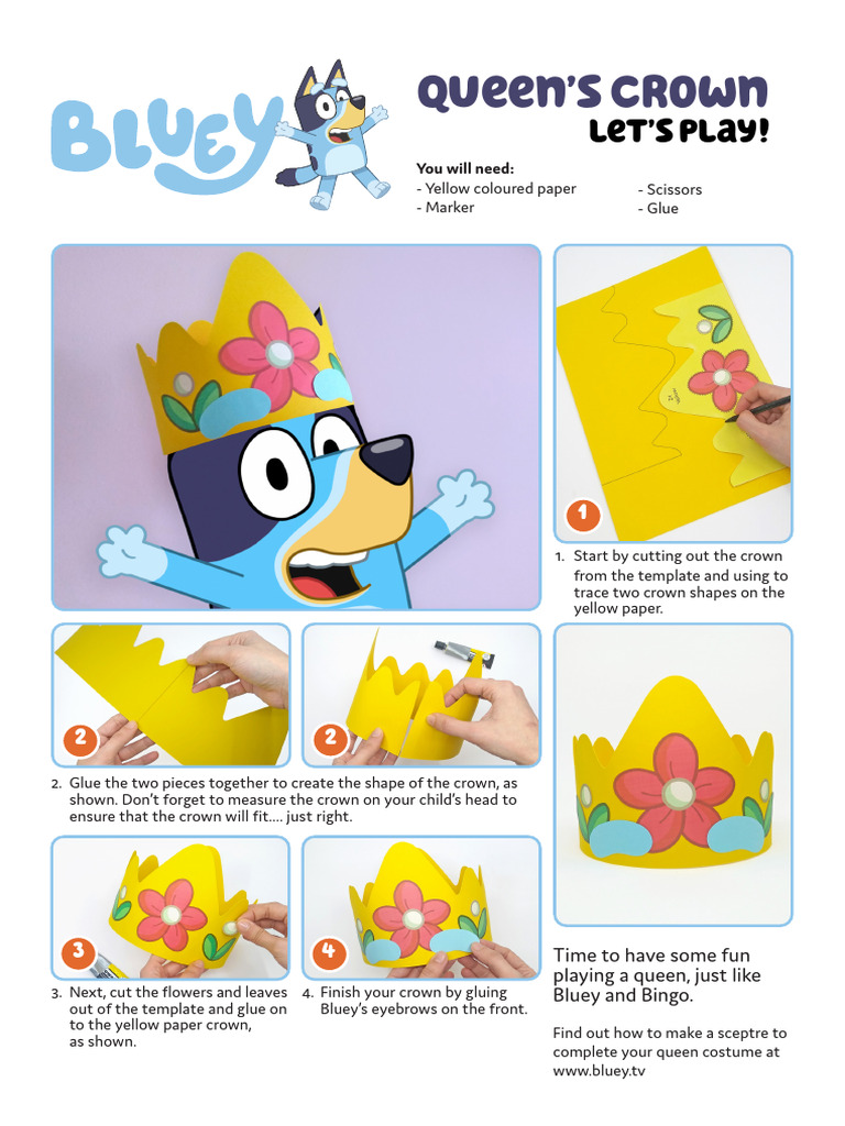 Bluey Queens Crown | PDF