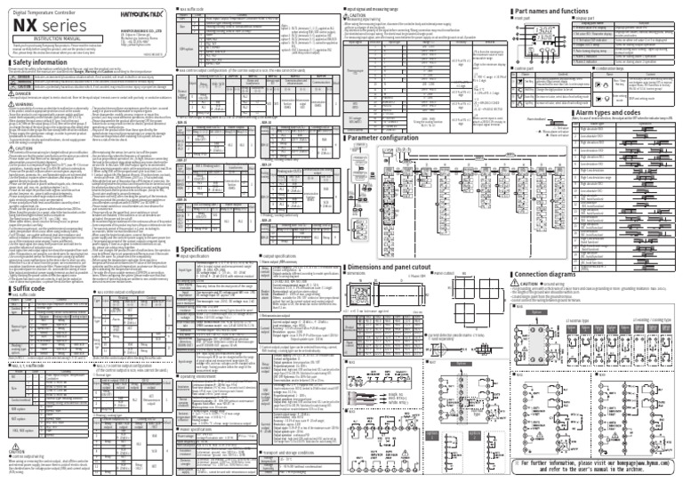 NX series_Instruction manual_A3 | PDF | Relay | Electrical Components