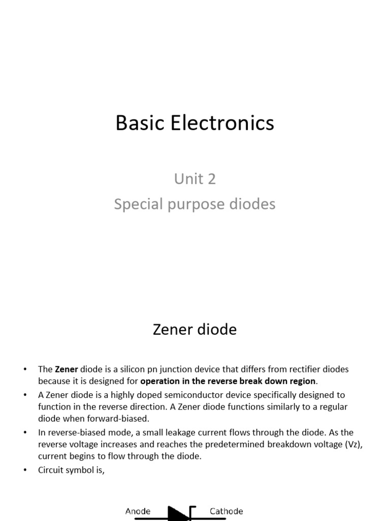 BE Unit 2 | PDF | Diode | P–N Junction