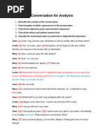 Formal Lunch Dialogue Among Friends | PDF | Conversation