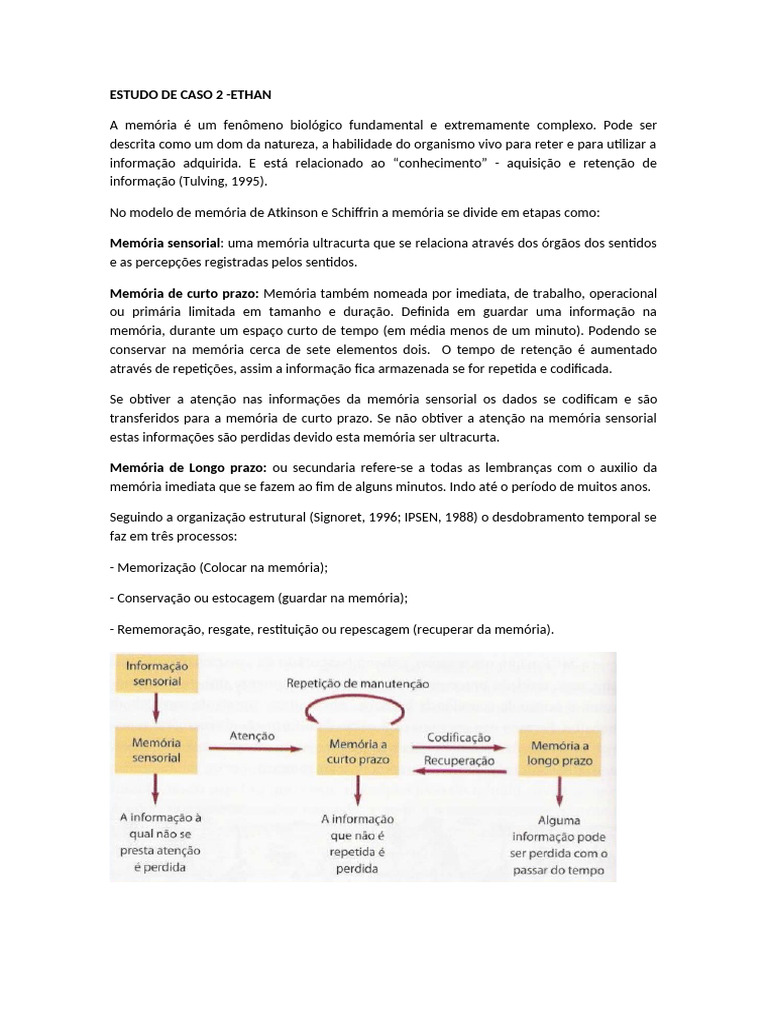 Estudo de Caso 2 - Ethan Parte Andress | PDF | Memória | Memória de ...