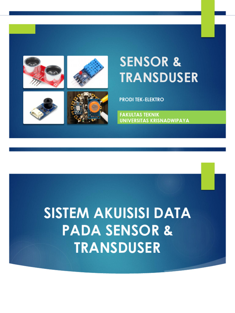 Elektronika Indusri 3 Sistem Akuisisi Data Pada Sensor Transduser | PDF