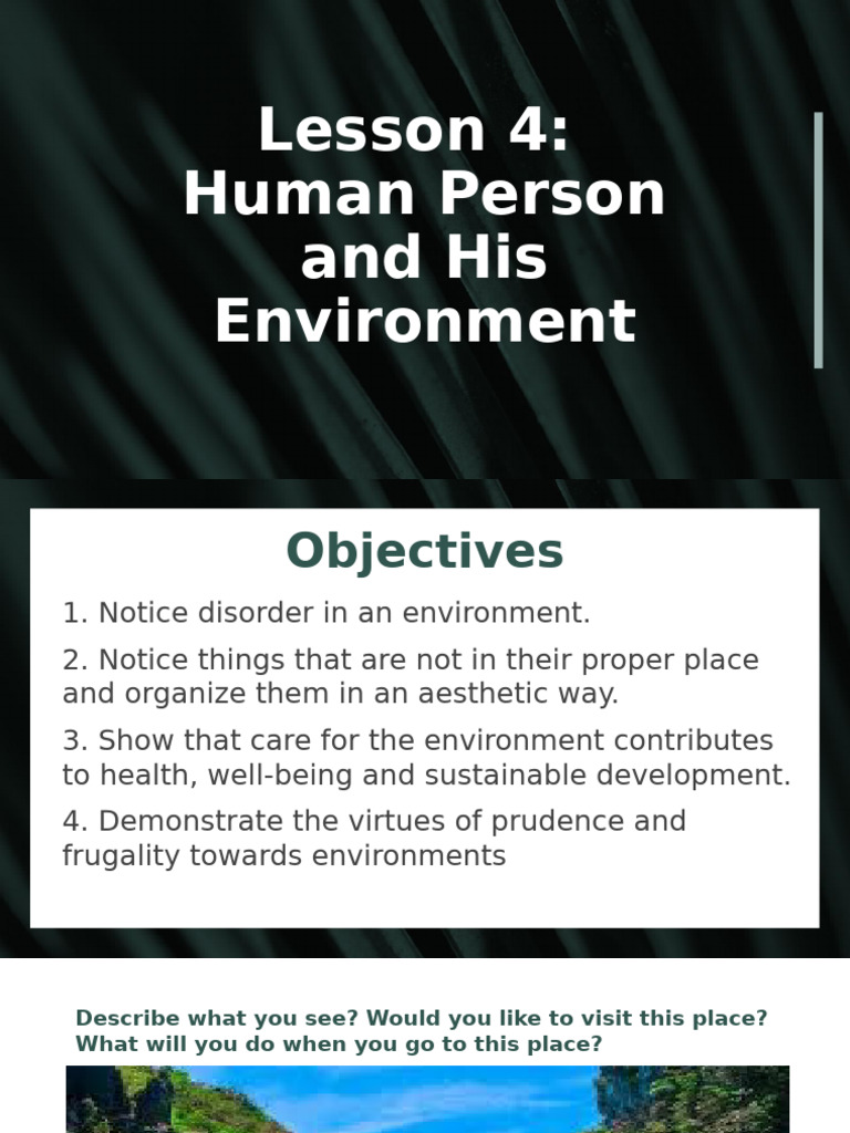 LESSON-4 | PDF | Environmental Ethics | Natural Environment