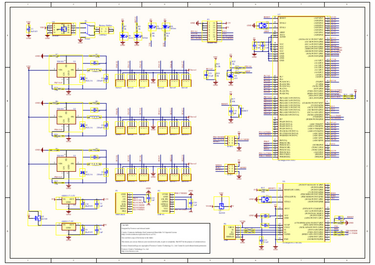 FNM0019_Freenove Crawling Robot Controller V2.0_Schematic | PDF