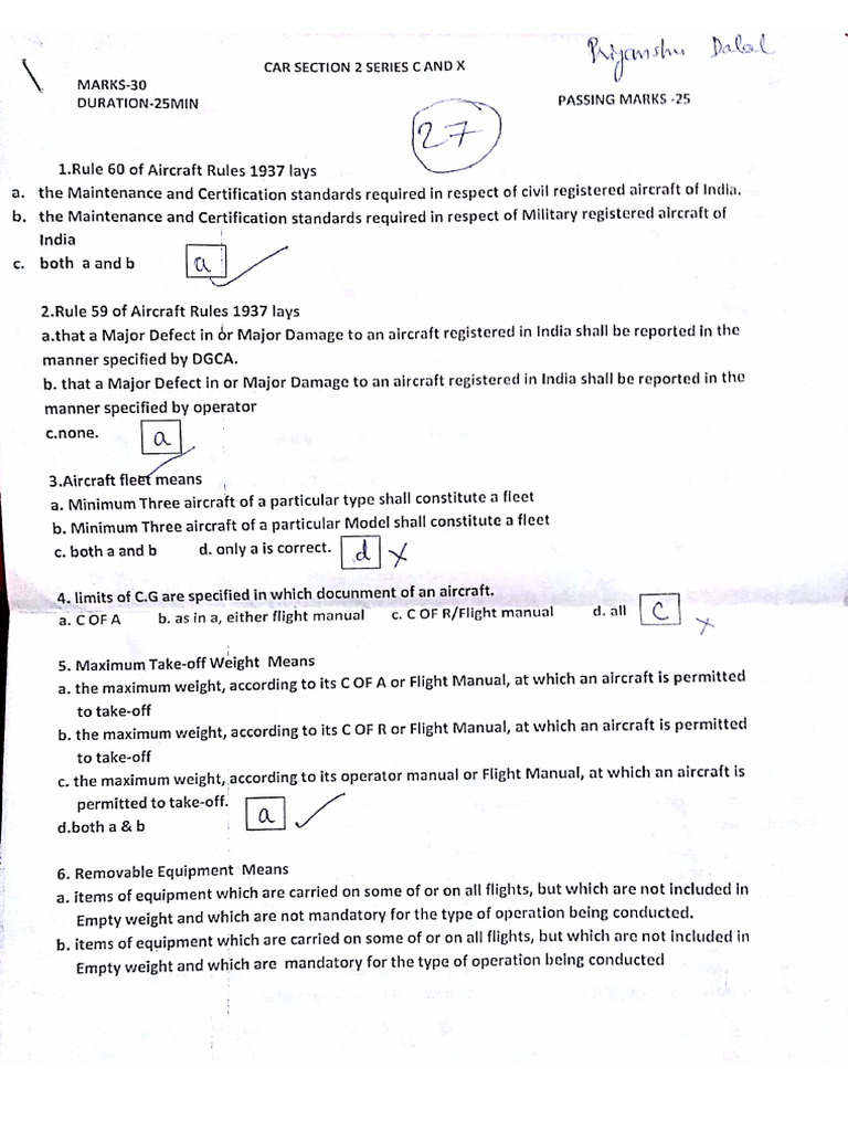 CAR Section 2 Series X | PDF