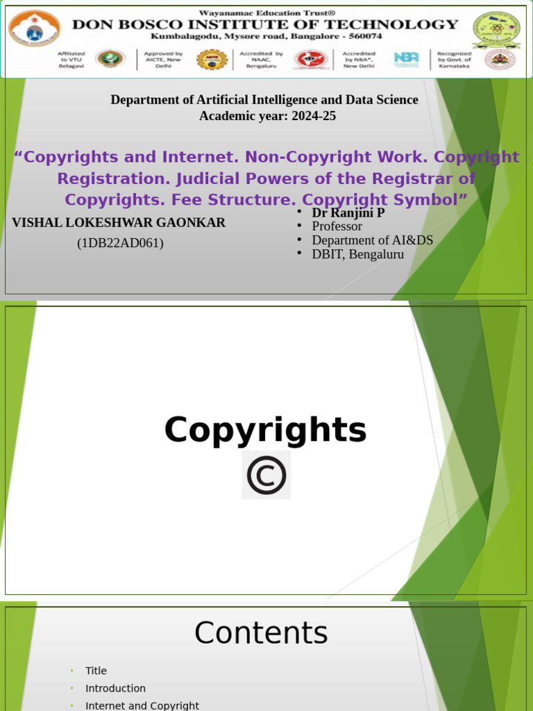 RM PPT Vishal (1db22ad061) | PDF | Copyright | Copyright Infringement