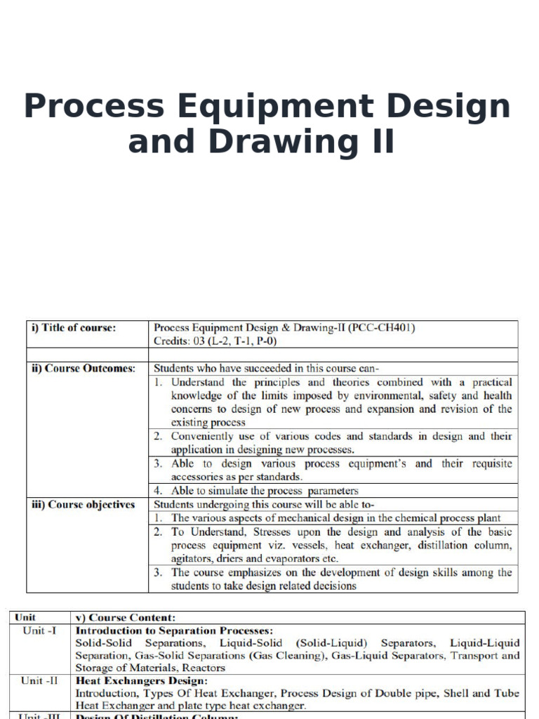 Process Euipment Design and Drawing I - Agitation and Mixing | PDF